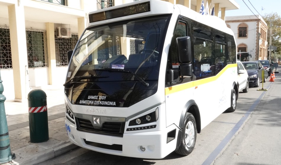 Στους δρόμους της Χίου το πρώτο ηλεκτρικό λεωφορείο | Athens Transport
