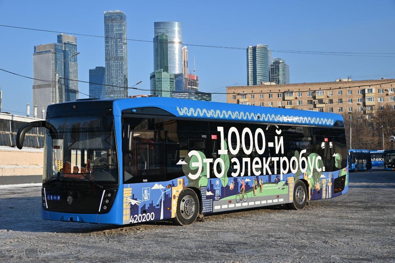 1000 ηλεκτρικά λεωφορεία στους δρόμους της Μόσχας | Athens Transport